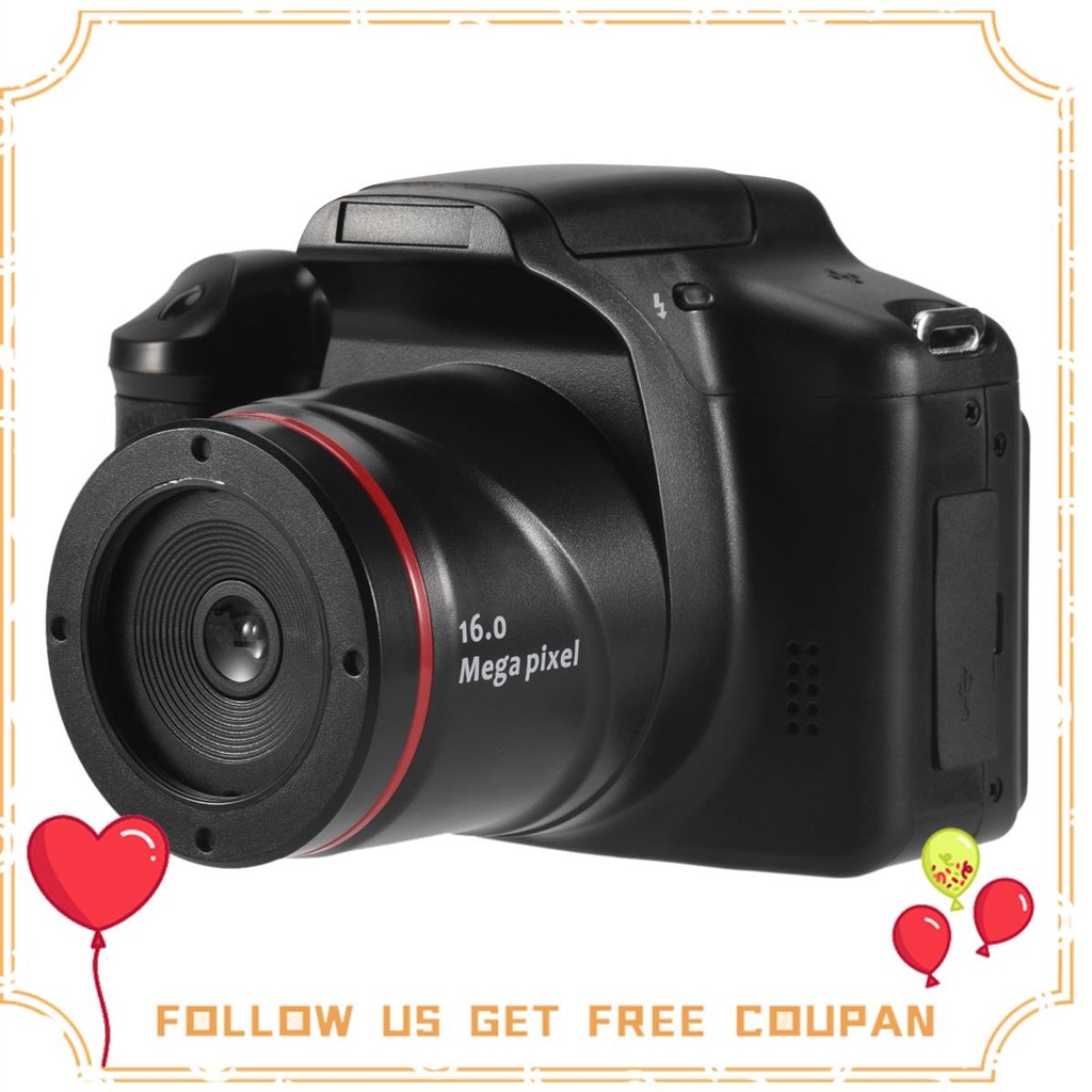 Câmera De Fotografia Profissional SLR Filmadora Digital Portátil 16X ...