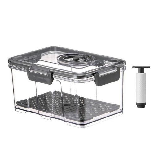 Pote Hermetico Plastico Sistema Vaco 2 Litros Conservacao Alimentos ...