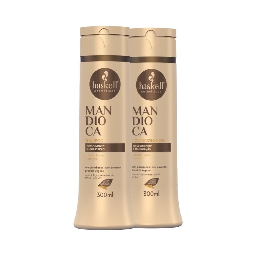 Kit Haskell Shampoo + Condicionador Mandioca 300ml | Shopee Brasil