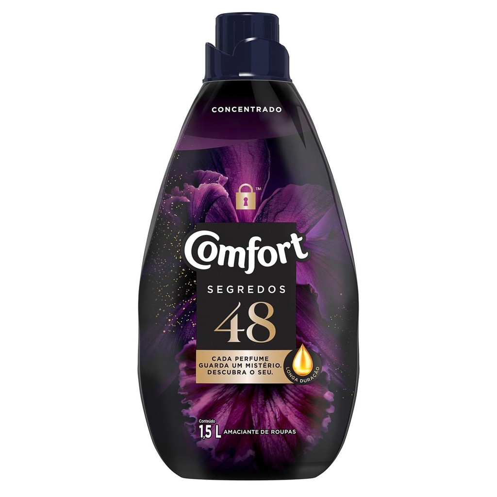 Amaciante Concentrado Comfort 48 Segredos 1,5L | Shopee Brasil