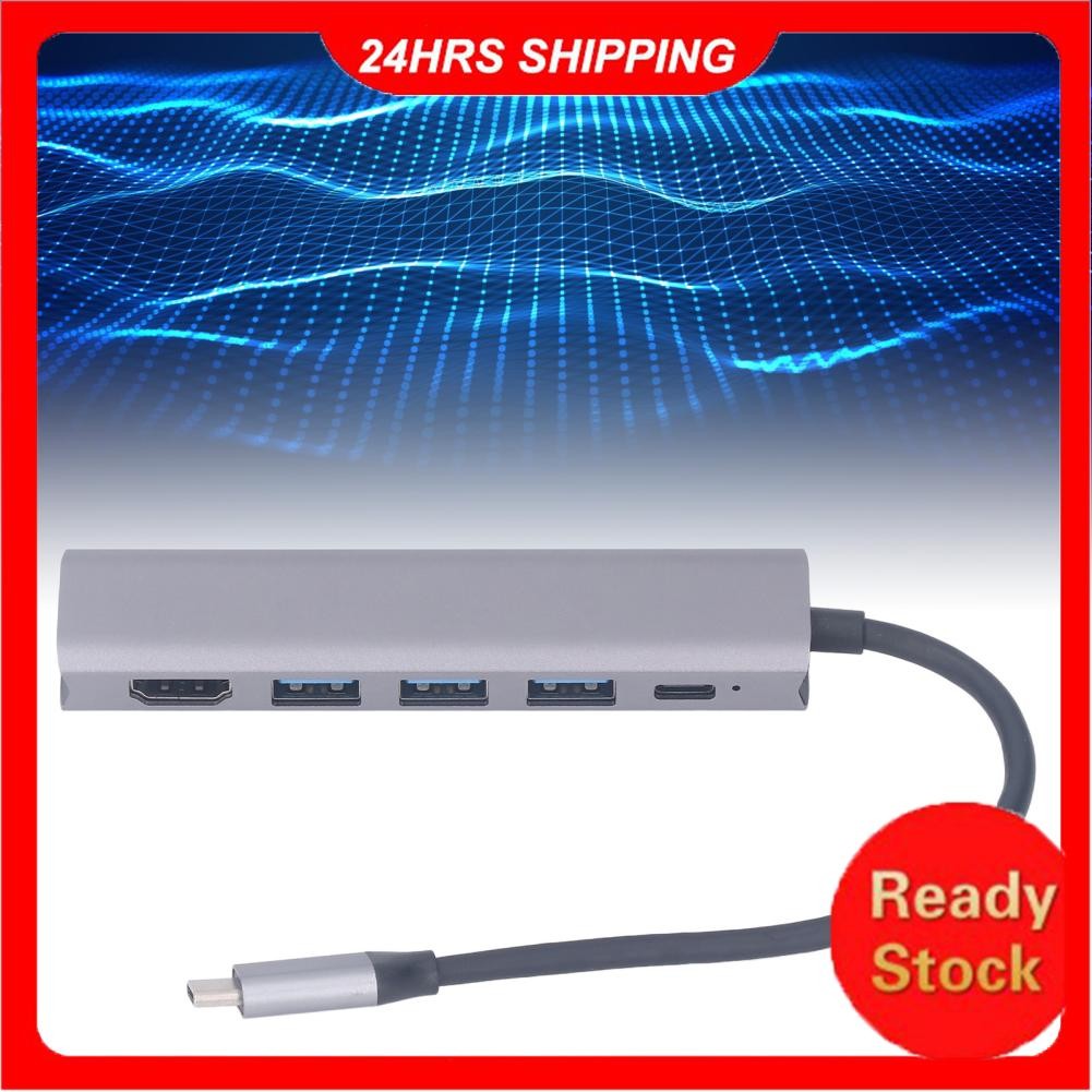 USB Multimedia Port Hub Portable Design 5 in 1 Good Compatibility Type ...