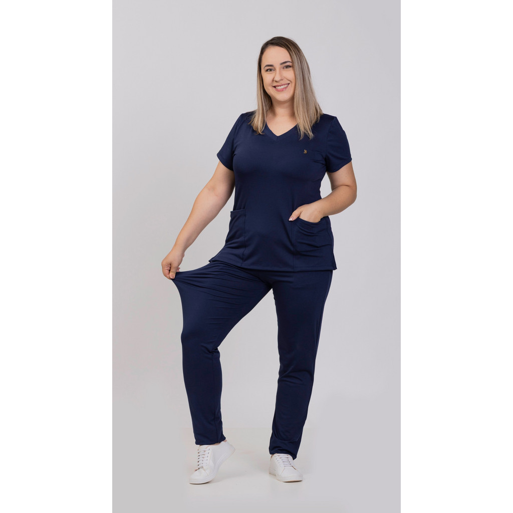 Conjunto Scrub Pijama Cirúrgico em MALHA DRY SUPER FLEXÍVEL - com ...