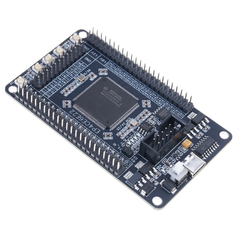 Placa Desenvolvimento Li * FPGA EP4CE6E22C8N USB UART I2C Programável ...