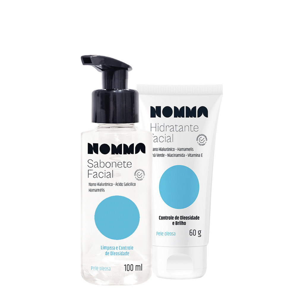 Kit Nomma Healthy Pele Oleosa Sabonete Hidratante (2 produtos) | Shopee ...