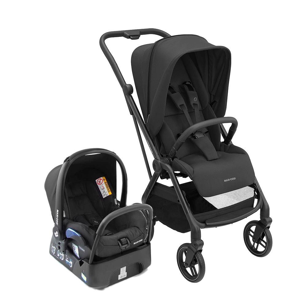 Carrinho de Bebê Com Bebê Conforto e Base Maxi Cosi Travel System ...