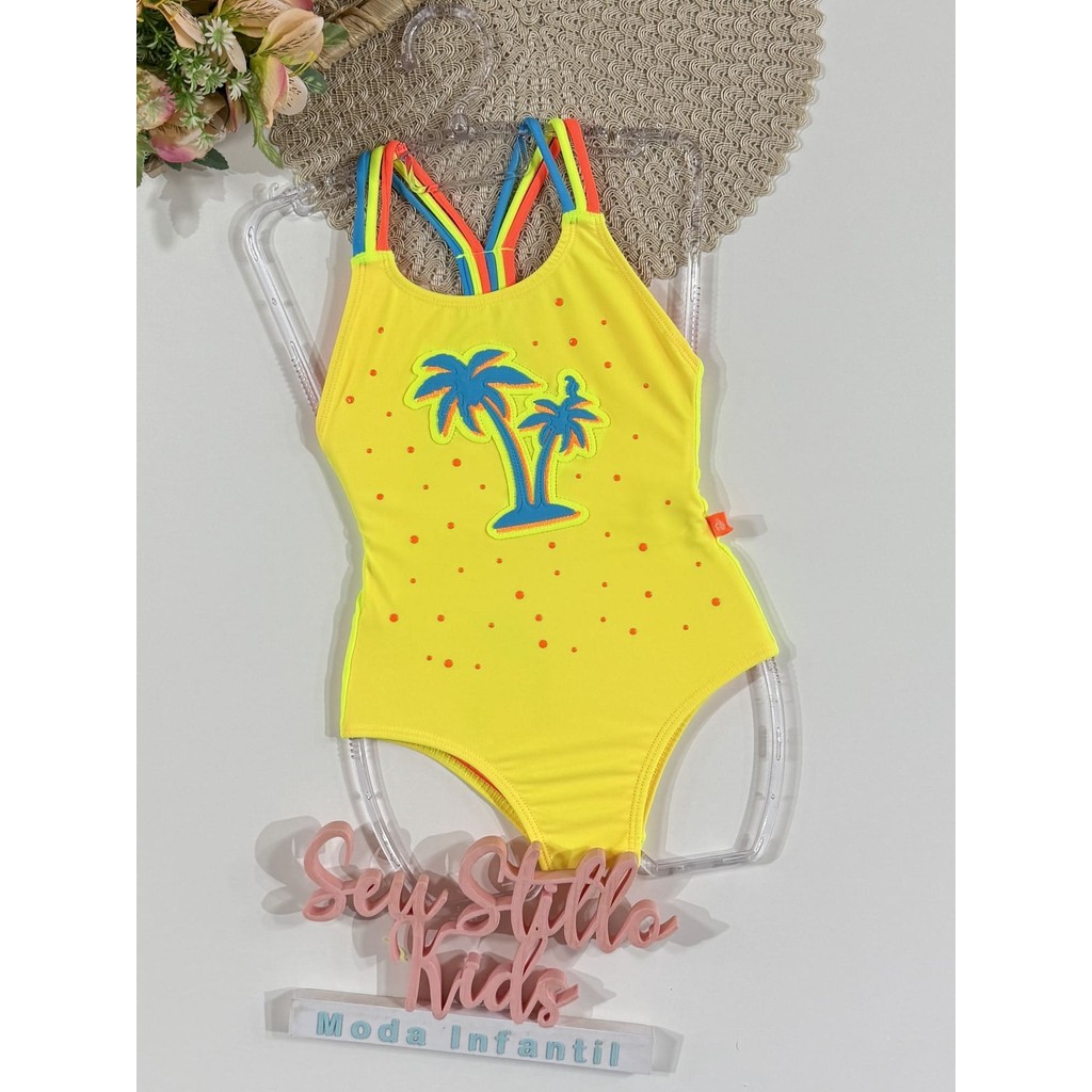 Maiô Infantil Siri Kids Talita Tropical 40080 | Shopee Brasil
