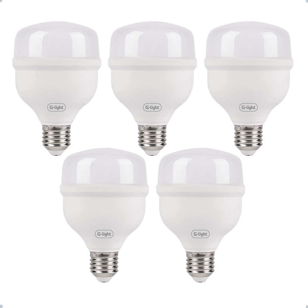 Kit 5 Lâmpada Led 50W Alta Potência E27 6500K Bivolt Branco | Shopee Brasil