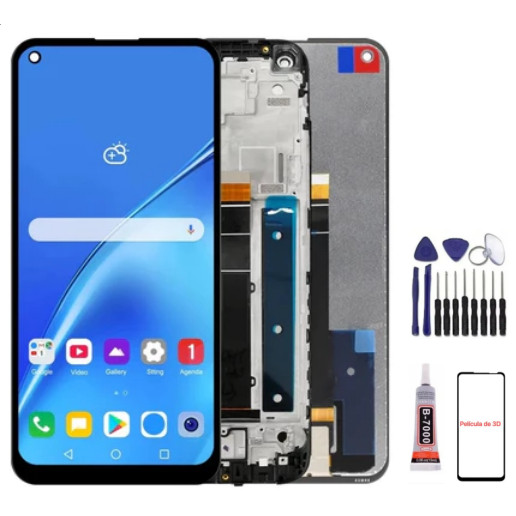 Frontal Touch Display Tela Lg K61 LMQ630EAW Sem Aro / Com Aro | Shopee ...