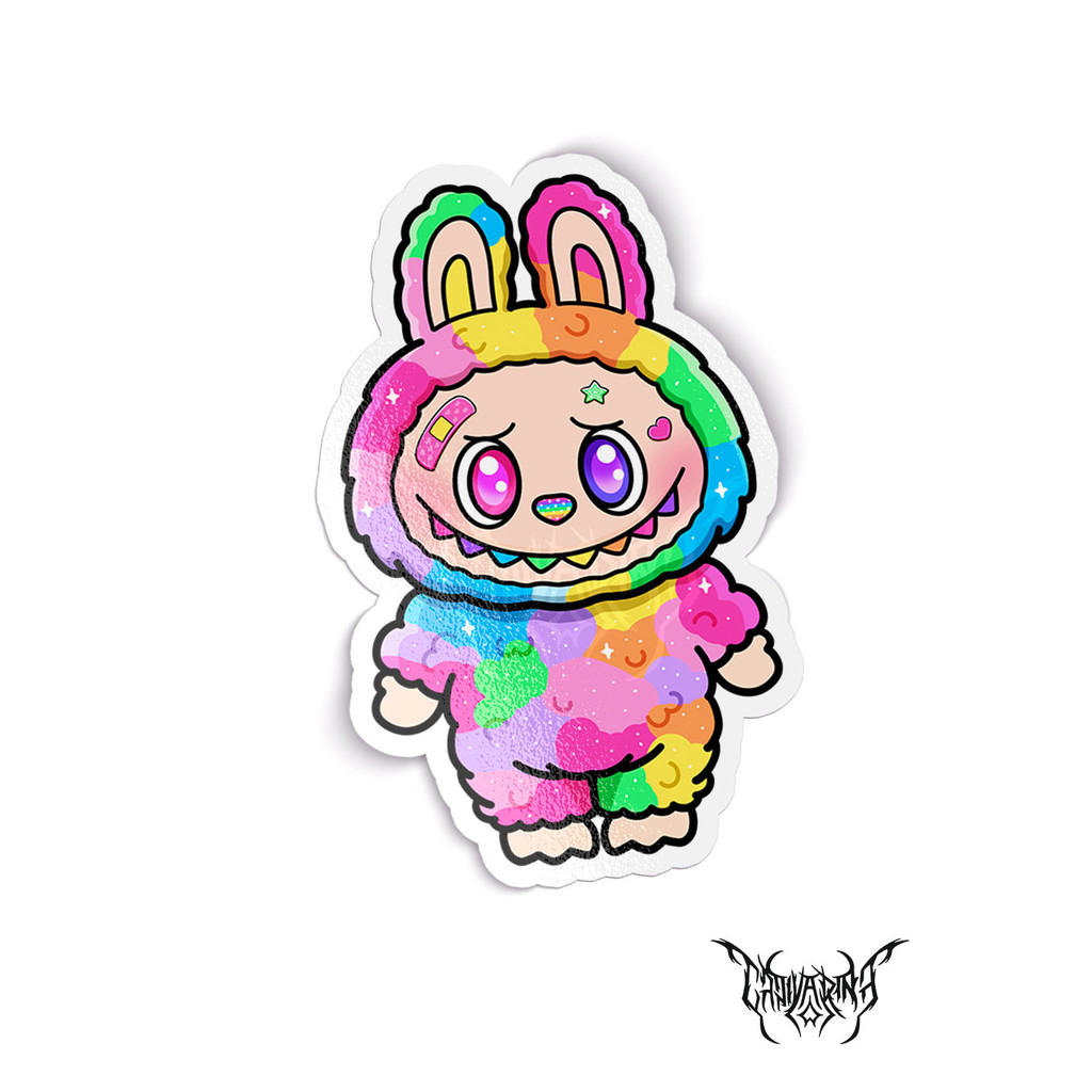 Adesivo - Labubu Arco-íris | Shopee Brasil