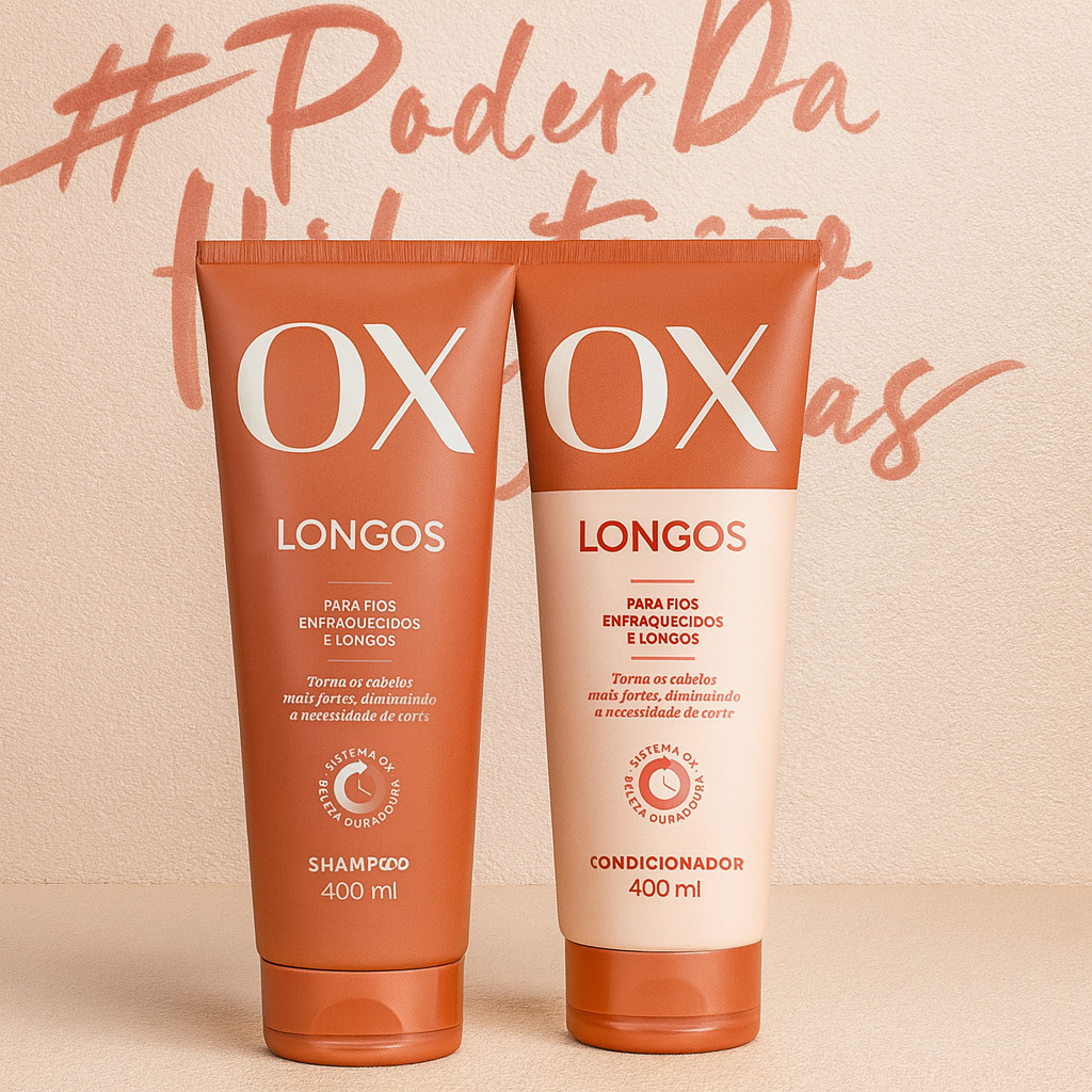 Kit OX Longos Shampoo e Condicionador 240ml | Shopee Brasil