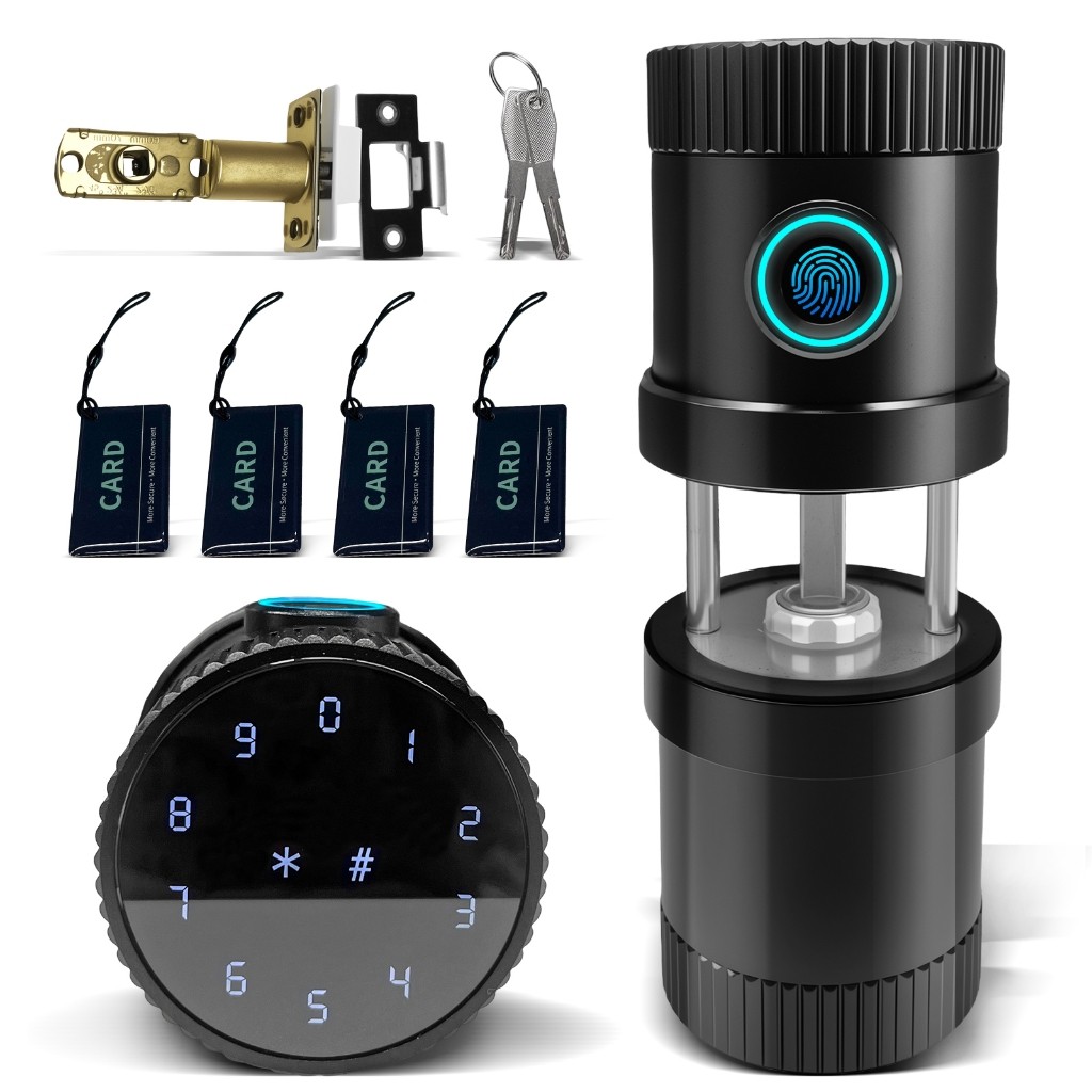 Fechadura Inteligente Digital GN-644, Impressão Digital, Senha, APP ...