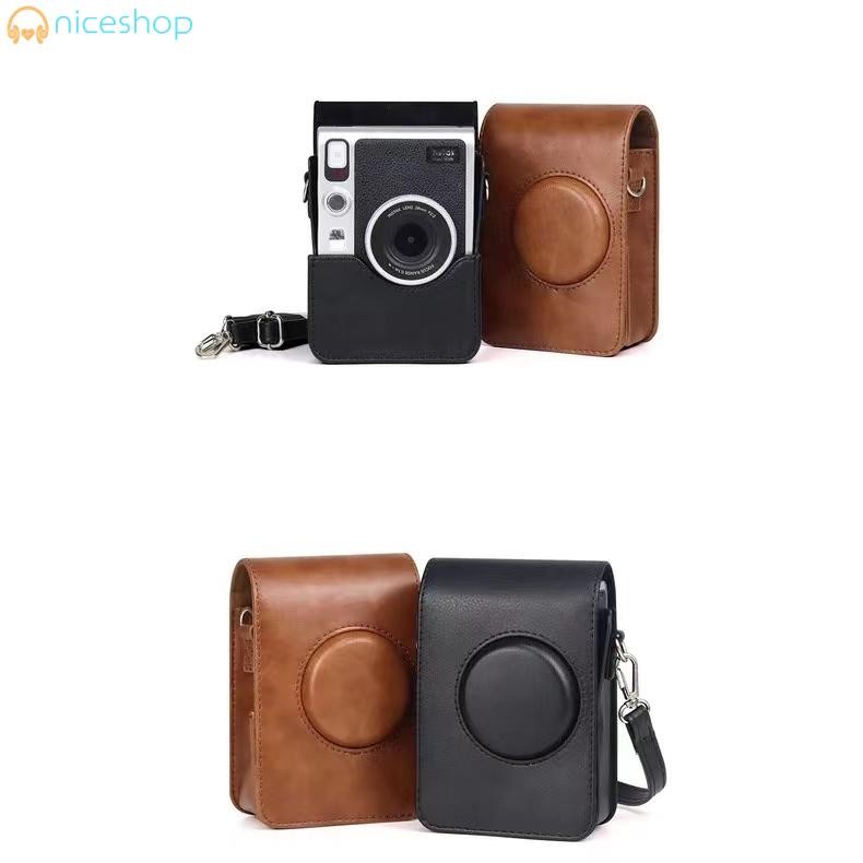 Capa Para Câmera Fujifilm Instax Mini Evo-Bolsa Protetora De Couro PU ...