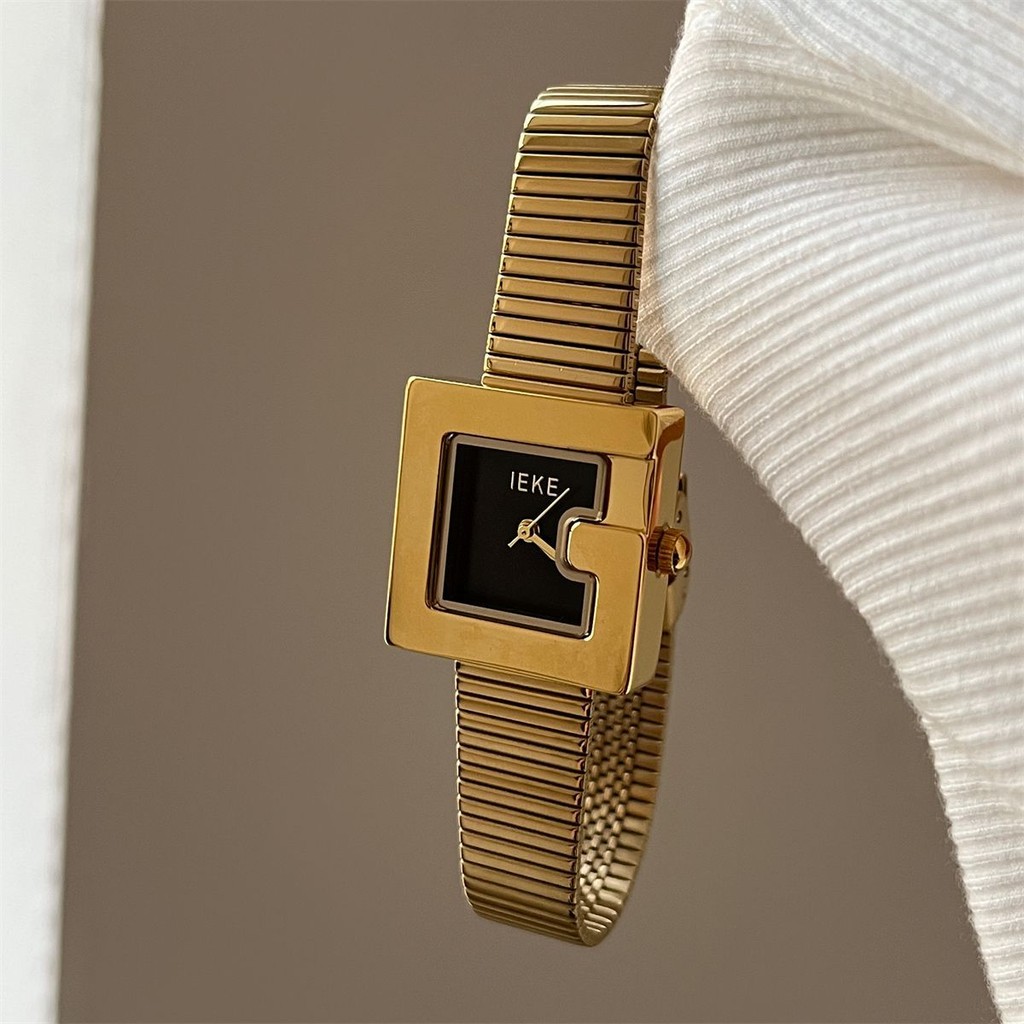 Relógio feminino luz luxo nicho High-End Retro sentir côncavo ...