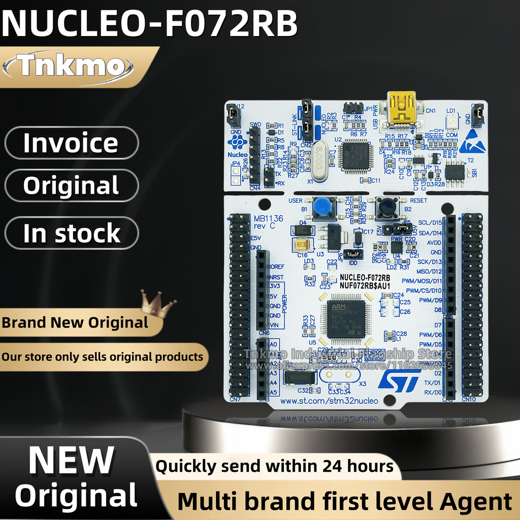 1 Pçs/Lote Tnkmo Nucleo-F072RB STM32-64 Placa De Desenvolvimento ...