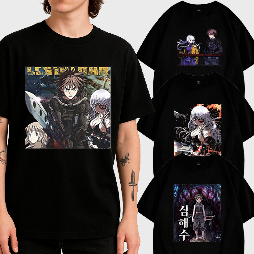 Camiseta Básica Anime Leviathan Camisa 100% Algodão Streetwear Temos ...