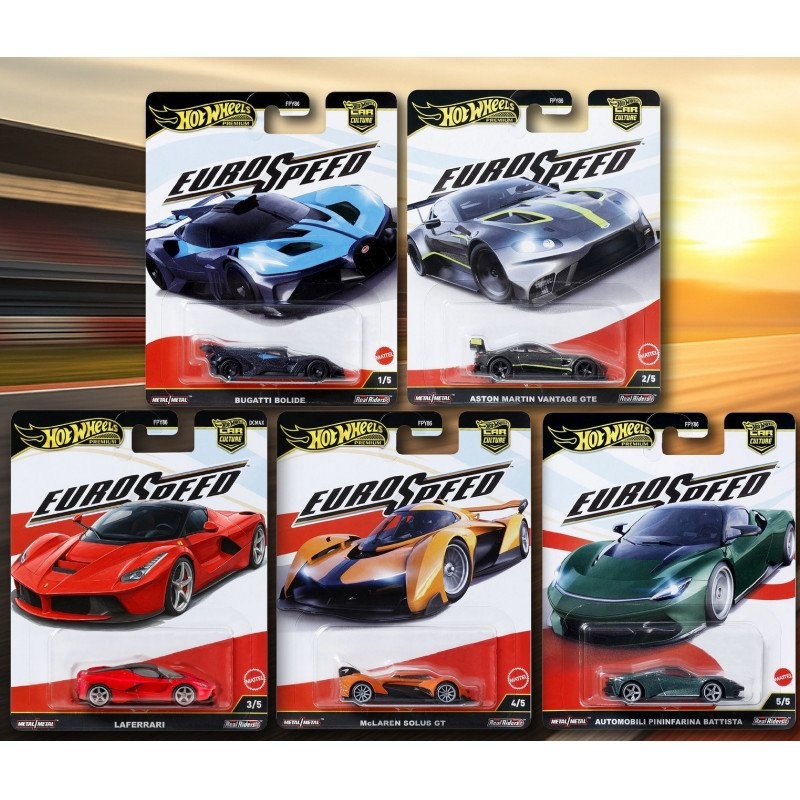 Hot Wheels Car Culture European Speed Firefly Ferrari Modelo de Carro ...