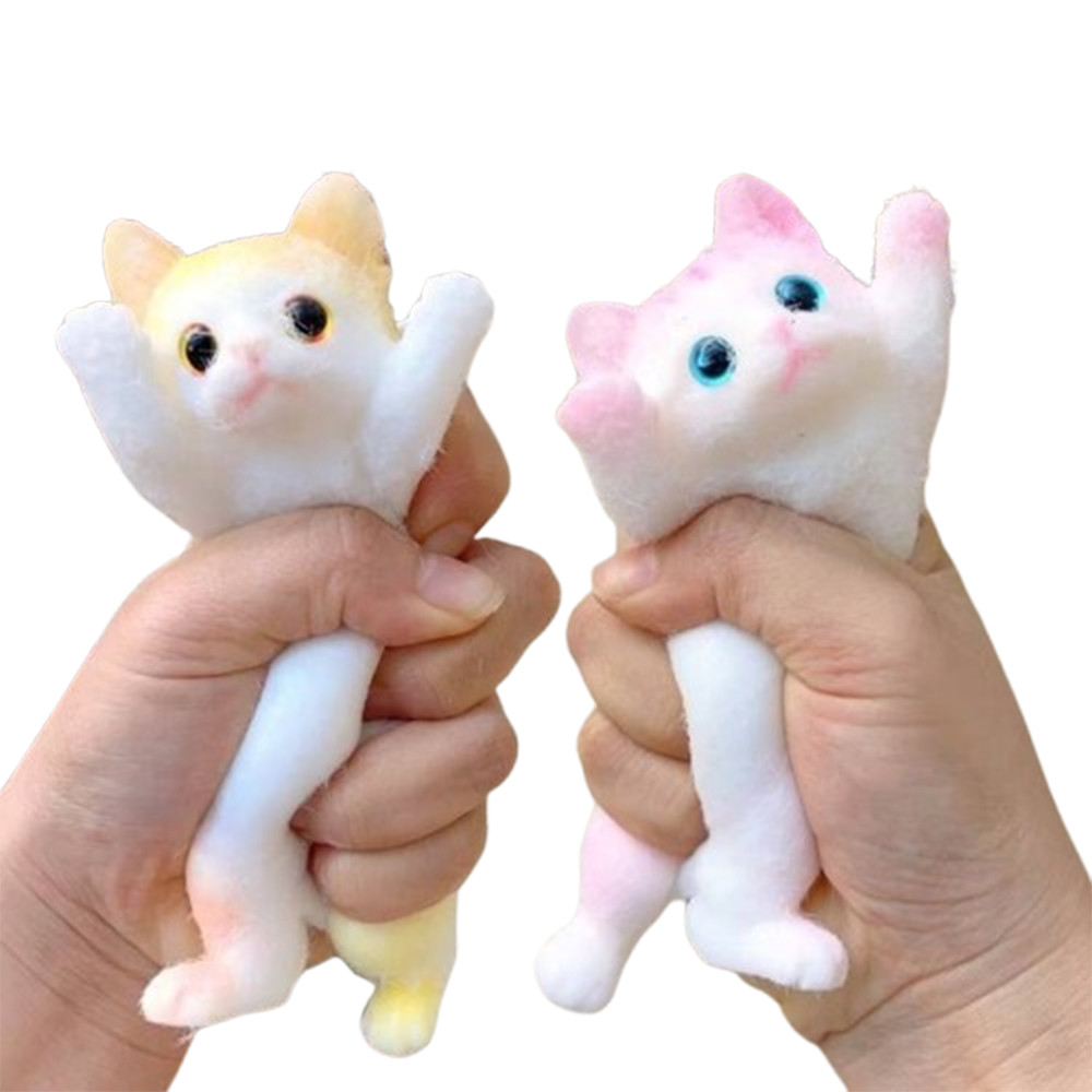 Taba Squishy Fofo Divertido Anti-estress Gatinho Fidget Toy | Shopee Brasil