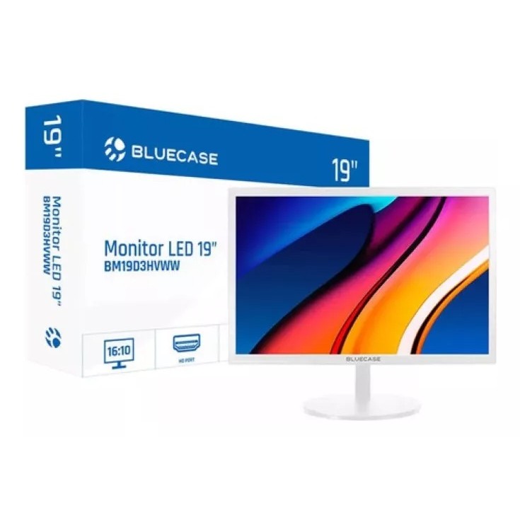 Monitor Led 19 Polegadas Hdmi/vga/vesa Branco Imagem Hd | Shopee Brasil
