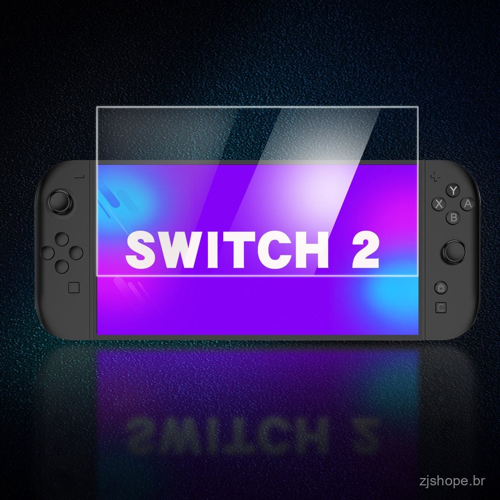 Protetor de Tela de Vidro Temperado Switch2 HD Compatível com Console Nintendo NS2 Filme de ...