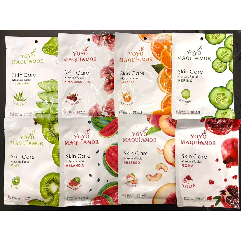 Kit Skin Care Mascara Facial Com Aroma De Frutas Cuida, Hidrata E ...