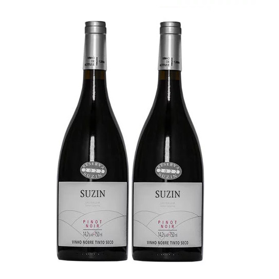 Kit 2 Un Vinho Suzin Pinot Noir 750 ml | Shopee Brasil
