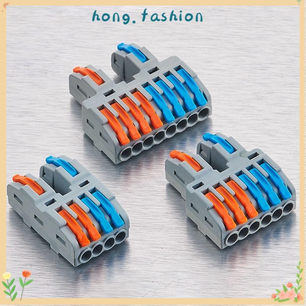 Conector De Fio HONG , Mini Bloco Terminal Rápido Compacto Universal , Conectores Elétricos De ...