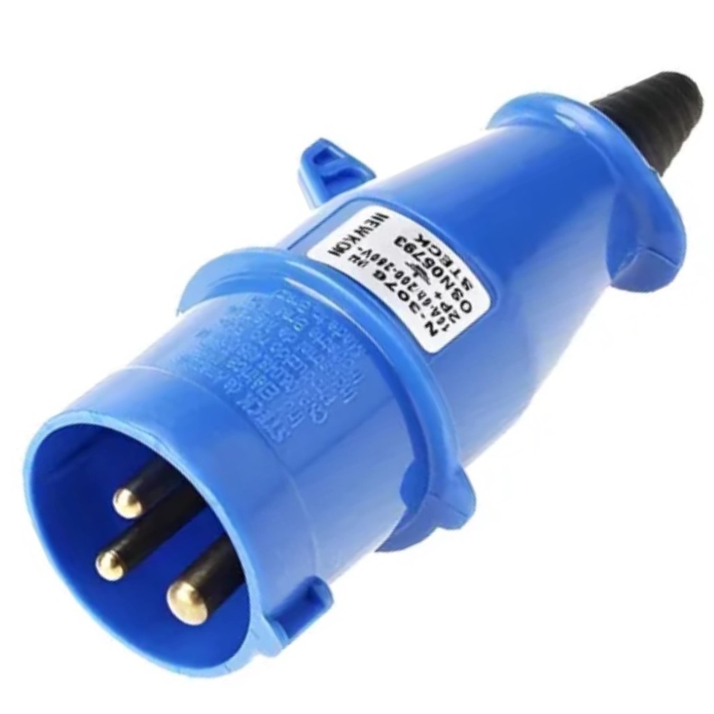 Plug Azul 2P+T 16A 200/250V N3076 Steck | Shopee Brasil