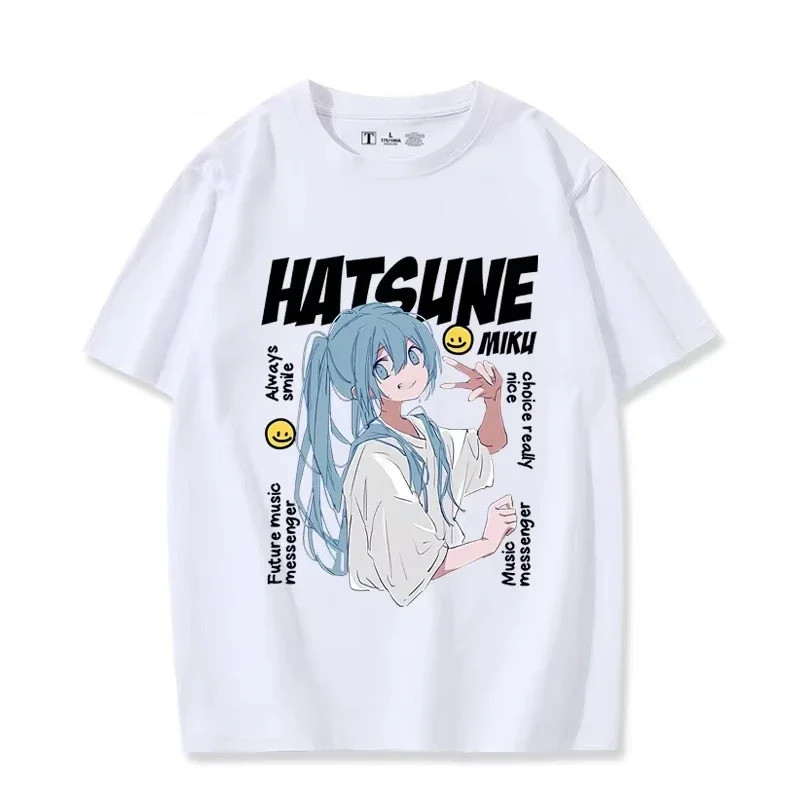 O Verão 2025 Novo Hatsune Miku anime Mercadoria De Colaboração Camiseta ...