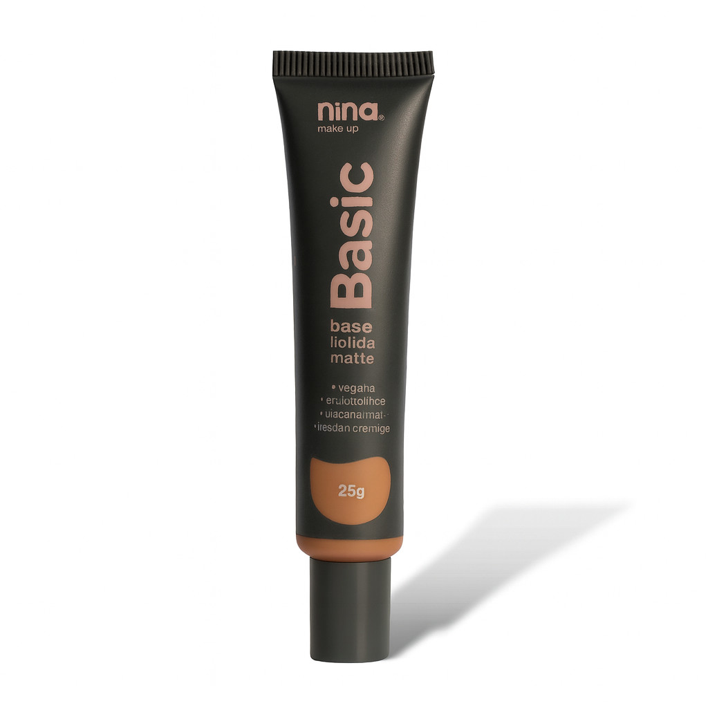 Base líquida Matte Basic Nina Makeup cor 05 | Shopee Brasil
