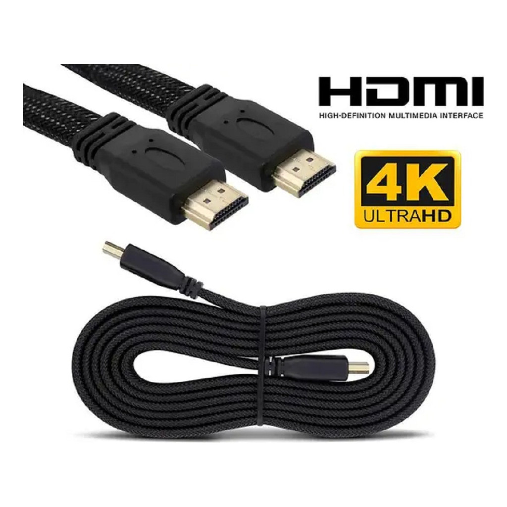 Cabo Hdmi 2 Metros 4k 3d Conector Blindado Full Hd | Shopee Brasil