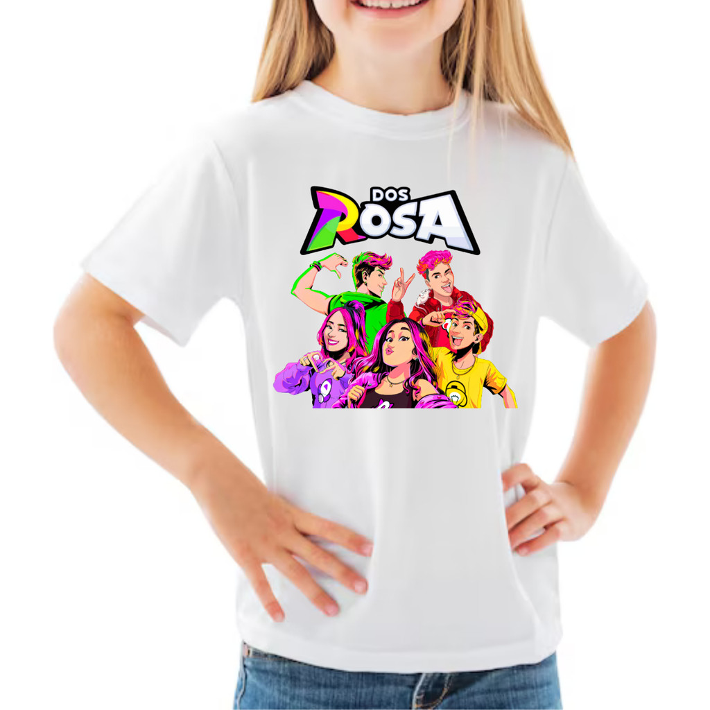 Camiseta Infantil Turma Dos Rosa Emilly Vick Blusa Juvenil | Shopee Brasil