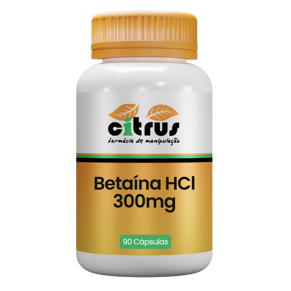 Betaína HCl 300mg 90 Cápsulas | Shopee Brasil