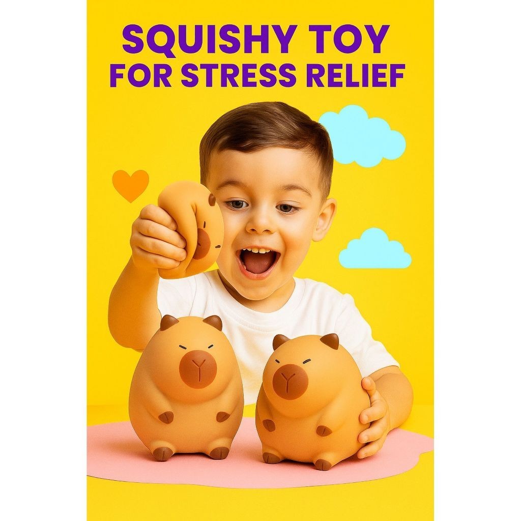 Toy squishy brinquedo capivara eva infantil relaxante aperta criativo ...