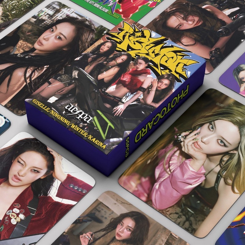 KPOP 55pcs/box AESPA Photocards RICH MAN KPOP LOMO Card Collection Card KARINA WINTER NINGNING ...