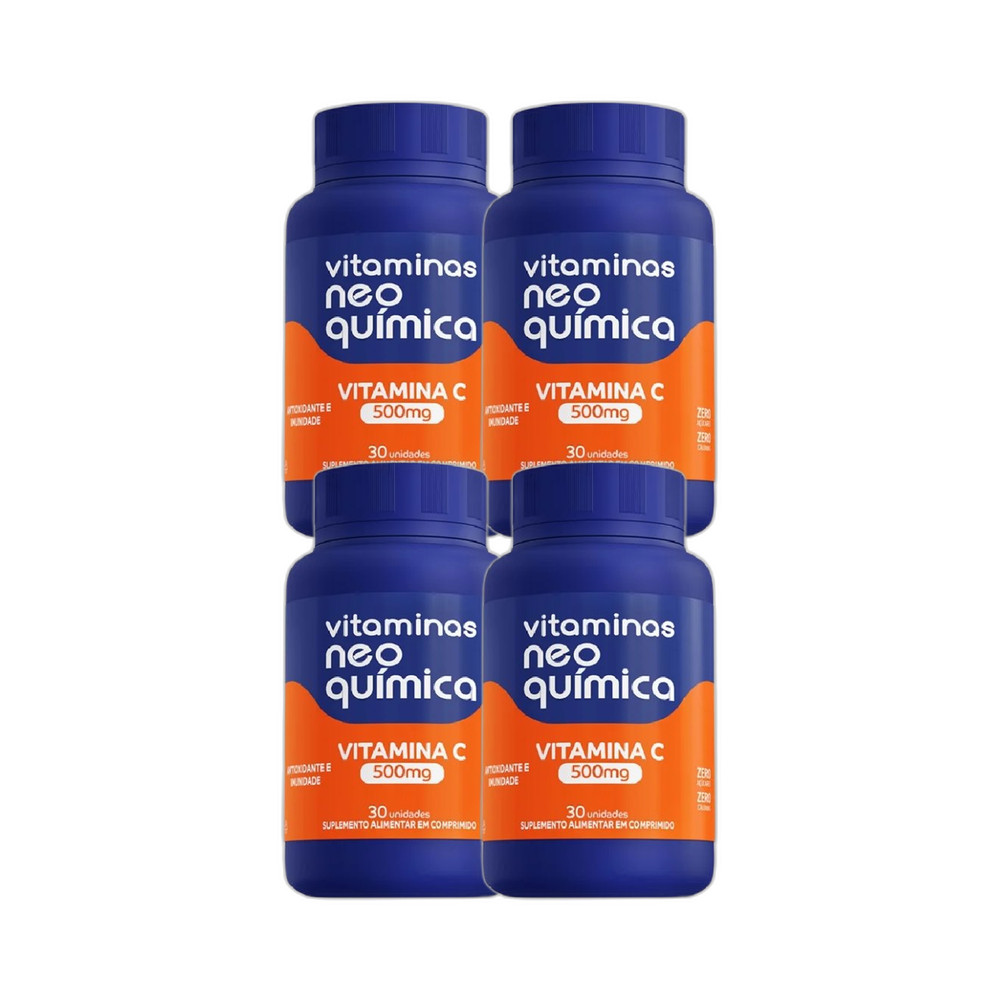 kit 4x Vitamina C 30 Comprimidos - Neo Química | Shopee Brasil