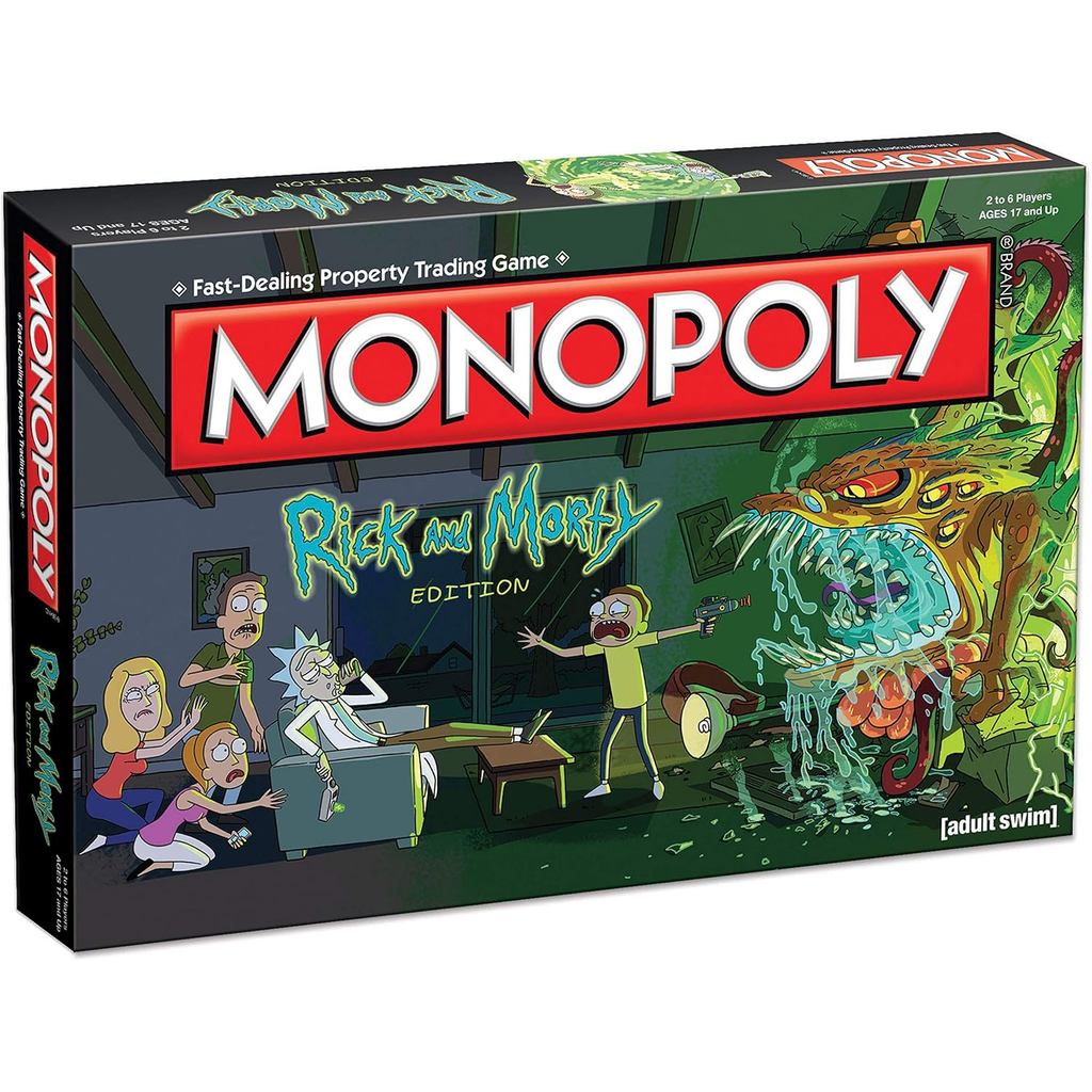 Monopoly Rick and Morty Board Game | Based on the hit Adult Swim series ...