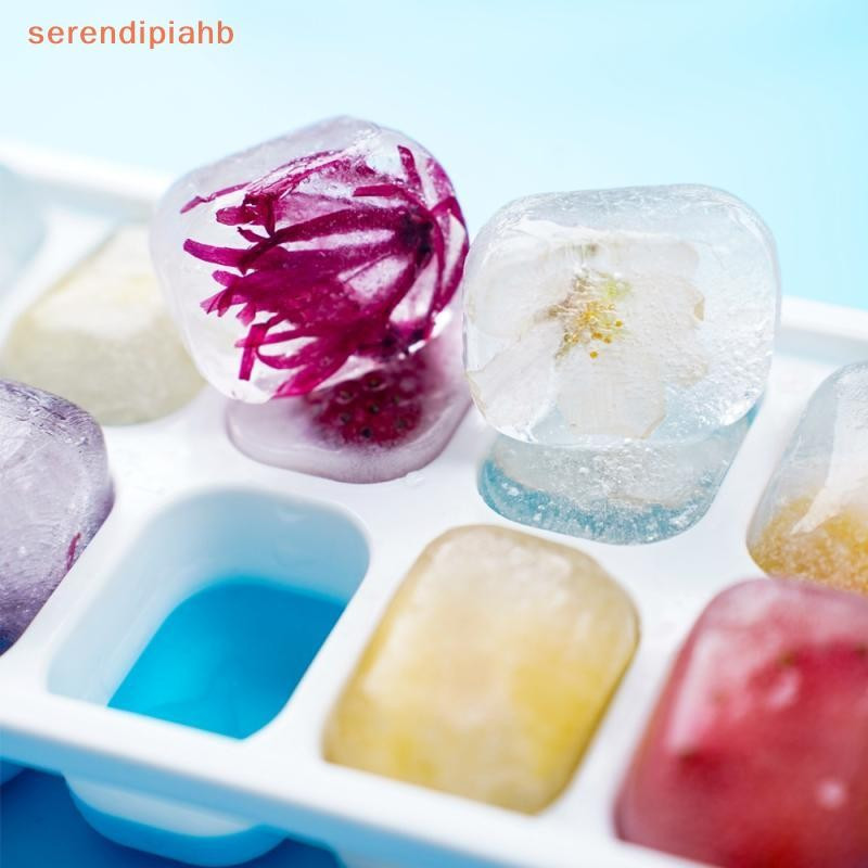 [serendipiahb] Molde De Bandeja De Cubos De Gelo Com Tampa Silicone ...