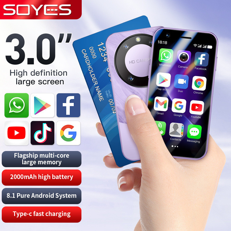 SOYES F8 Pro Max Mini Smartphone 3G Android Cartão Duplo Suporte De ...