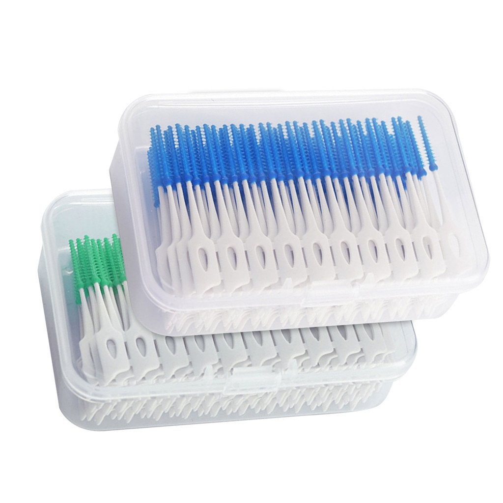 Escova de Dentes de Silicone Interdental Bastão Fio Dental Ferramenta ...