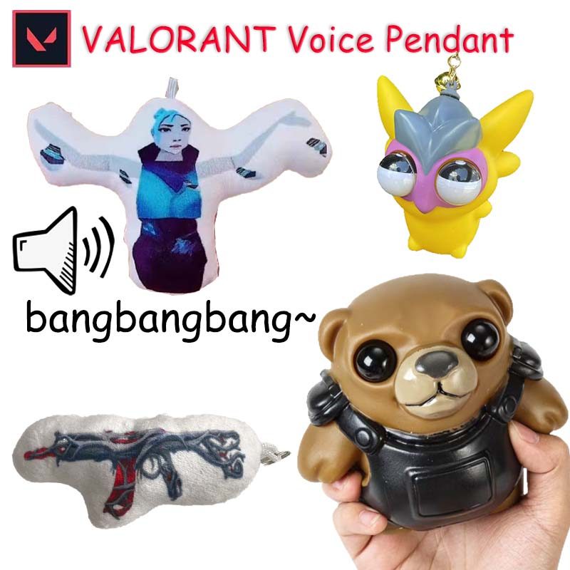 Valorant Jett Voice Chaveiro De Pelúcia Gekko's Wingman Tactical Bear ...