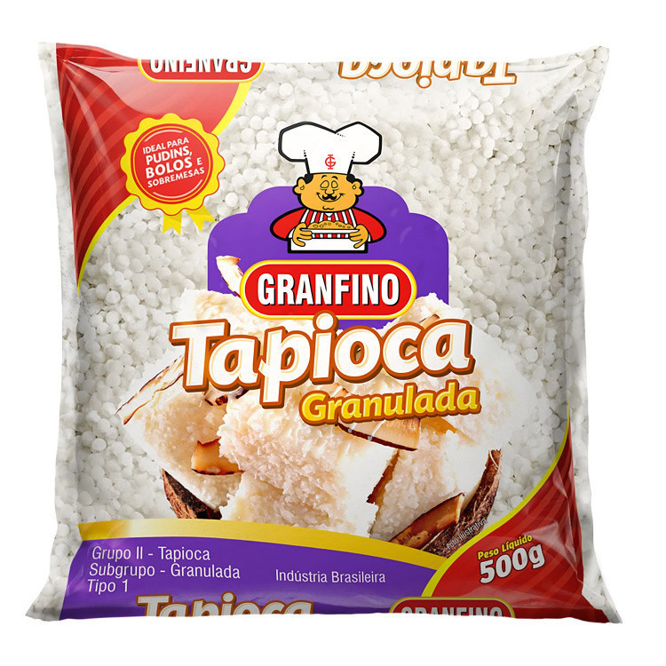 Tapioca Granulada Granfino - Pacote 500g | Shopee Brasil