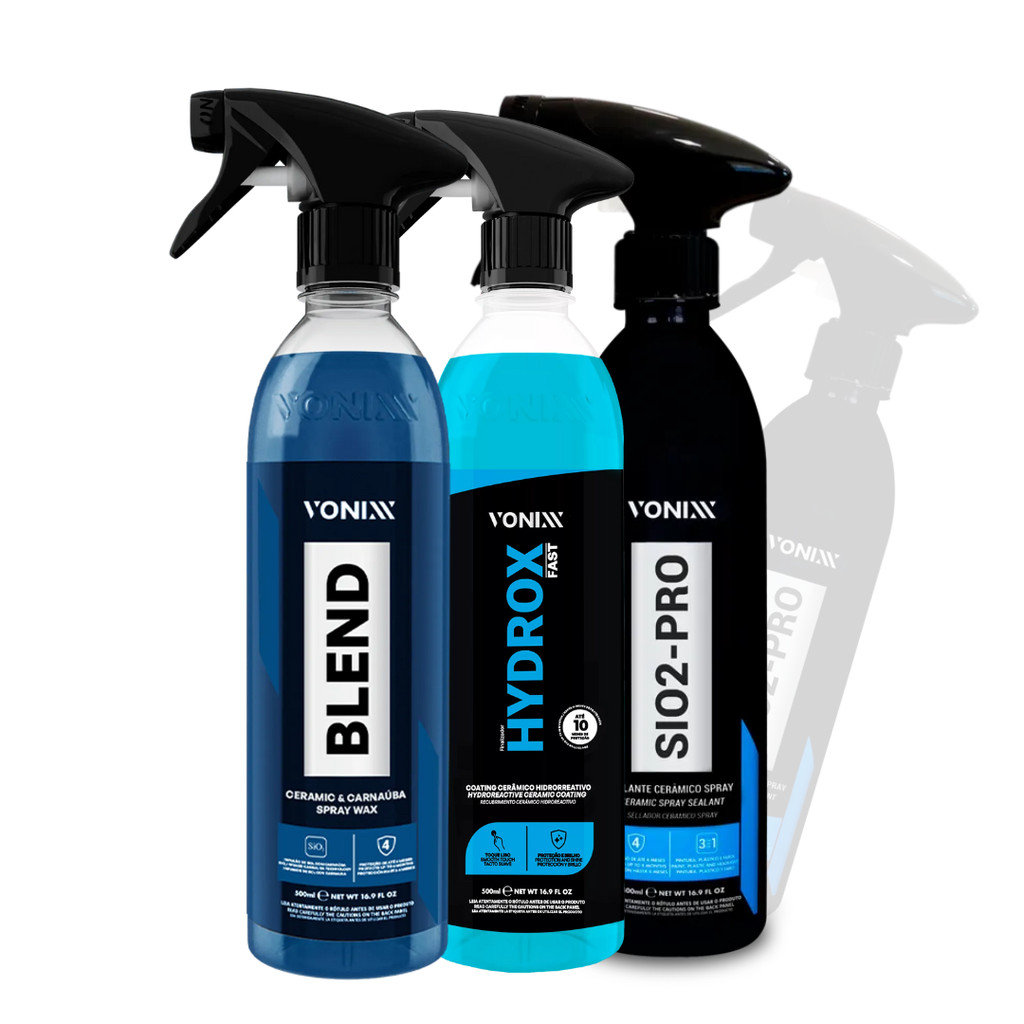 Kit Proteção Cerâmica Vonixx: Sio2-Pro + Hydrox + Blend | Shopee Brasil