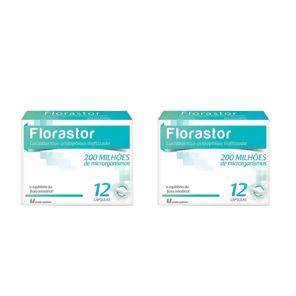 Kit 2 Suplemento Florastor Probiótico Lactobacillus 12Cps | Shopee Brasil