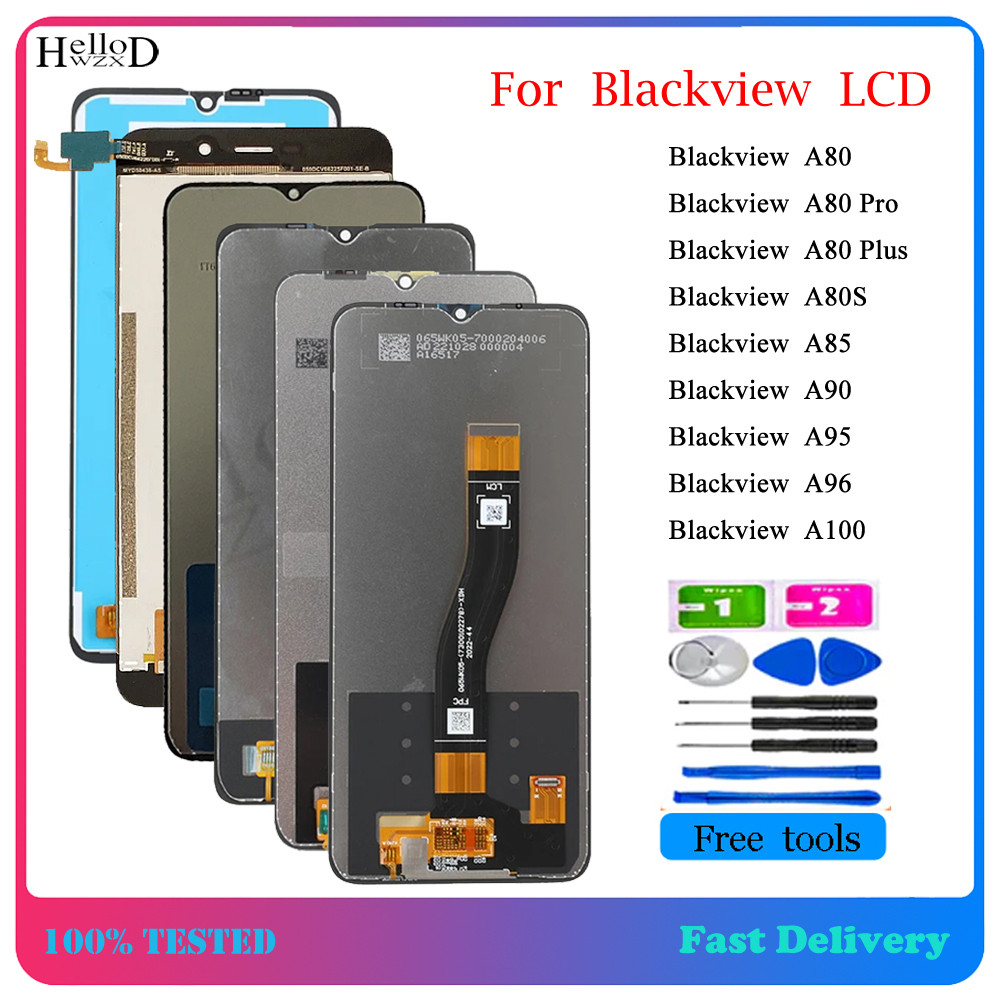 100 % Display LCD Original Para Blackview A80 A80 Pro A80 Plus A80S A85 A90 A95 A96 A100 ...