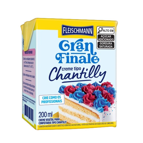 Chantilly Tradicional 200ml Gran Finale | Shopee Brasil