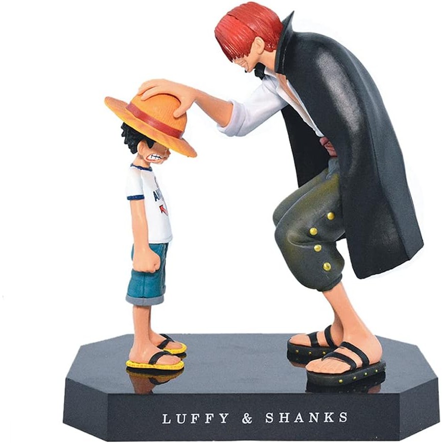 ZKTSRY One Piece Shanks and Luffy Action Figure, Touching Model, Cake ...