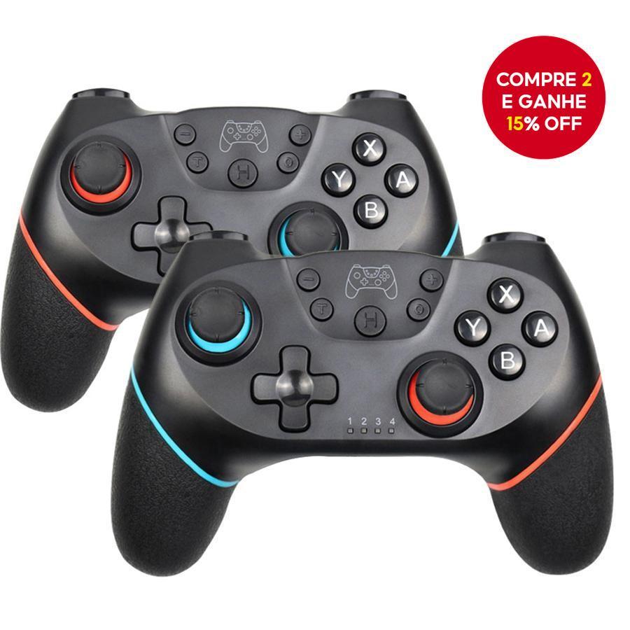 Joystick Sem Fio Do Gamepad Controlador De Bluetooth Com Vibração E ...
