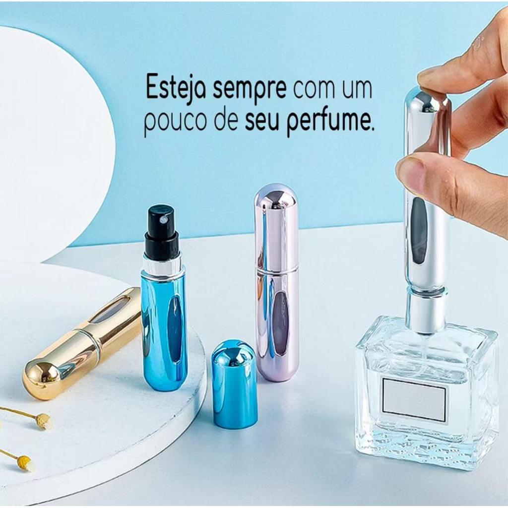 Porta Perfumes 5ml Mini Frasco Recarregável Viajem | Shopee Brasil
