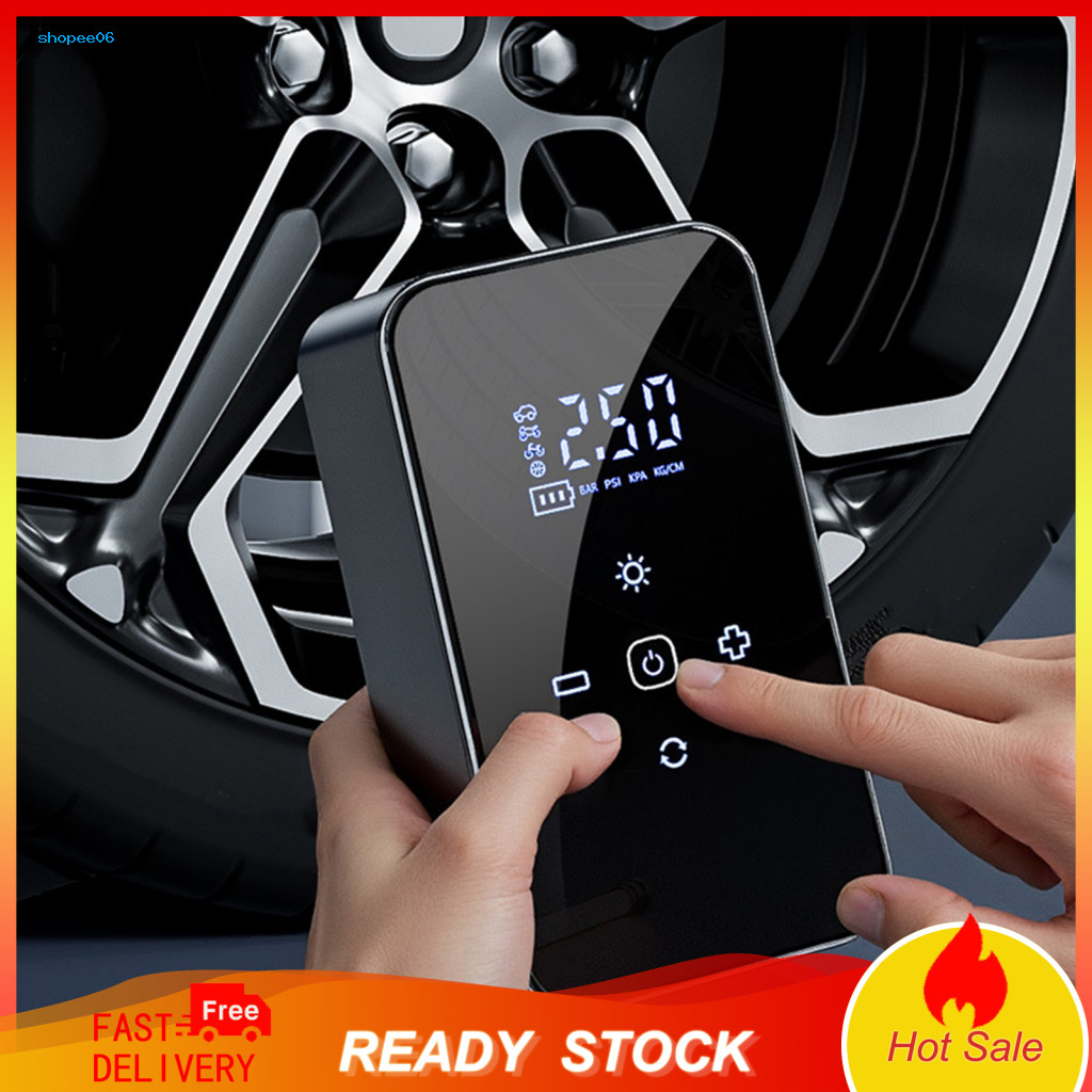 Inflatable Pump Rechargeable Portable Wireless Tire Inflator with ...