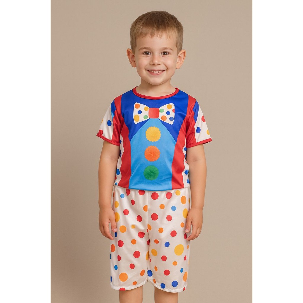 Fantasia Infantil Palhacinho Branco - Halloween | Carnaval | Shopee Brasil